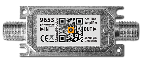 9653 SATELLITE WIDEBAND LINE AMPLIFIER | Johansson Webshop – Johansson ...
